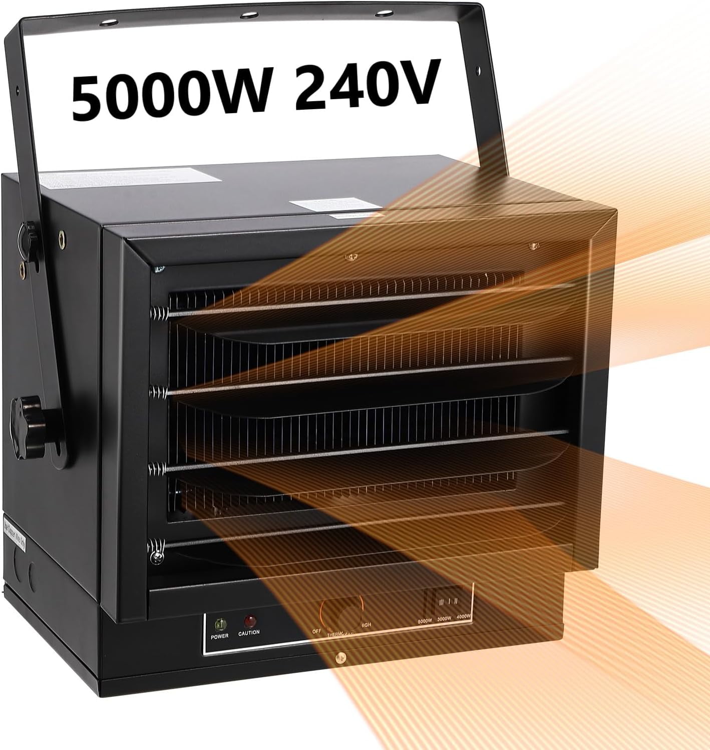 Electric Garage Heater, TROPOW 5000 Watt Hard Wired Ceiling Mount ...