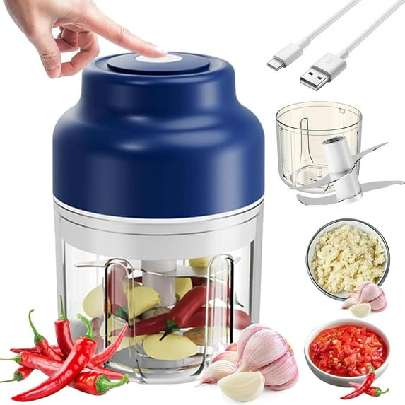 Electric Garlic Chopper,Mini Portable Mini Food Chopper,USB ...