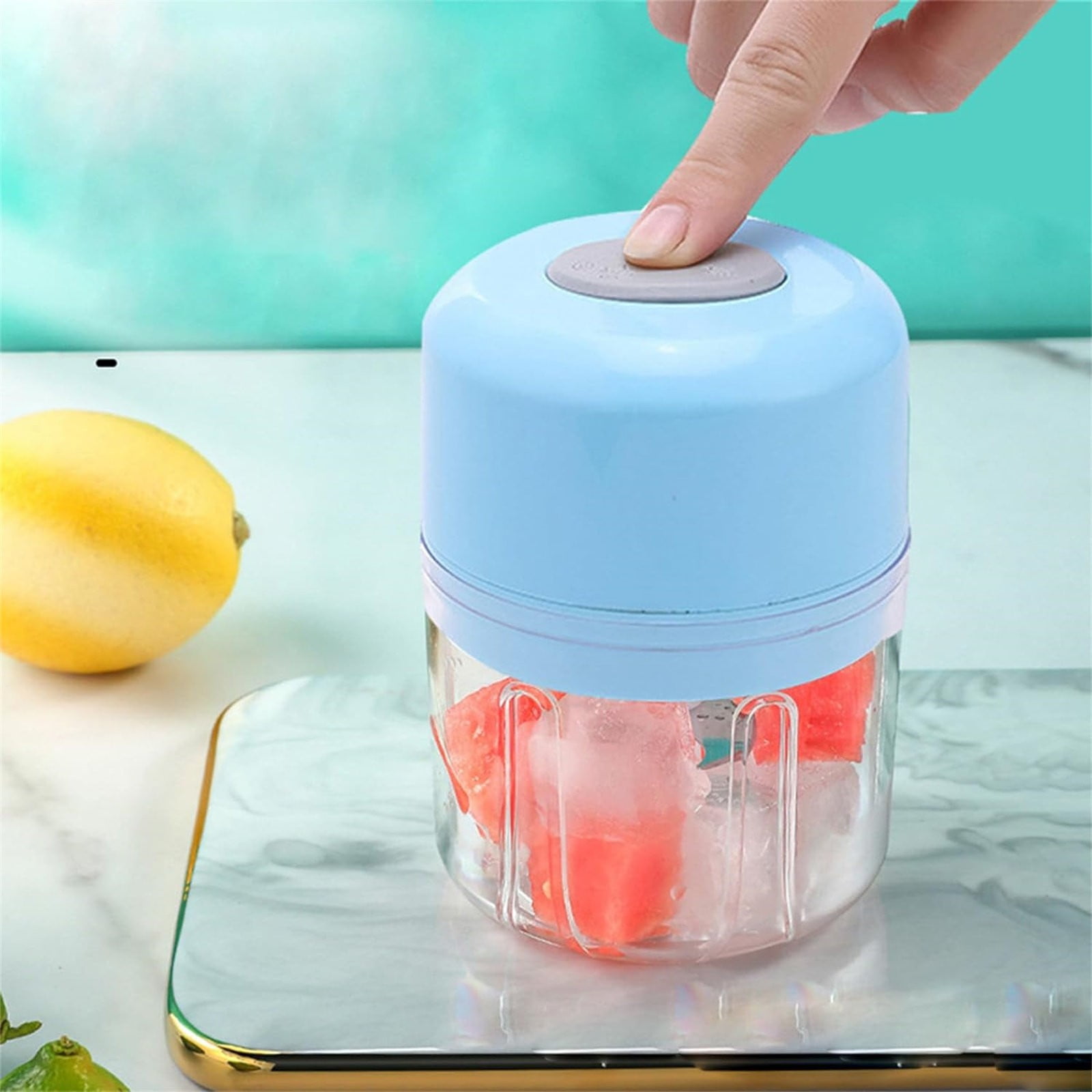 Electric Garlic Chopper, Mini Portable Veggie Chopper, 250ML Garlic ...