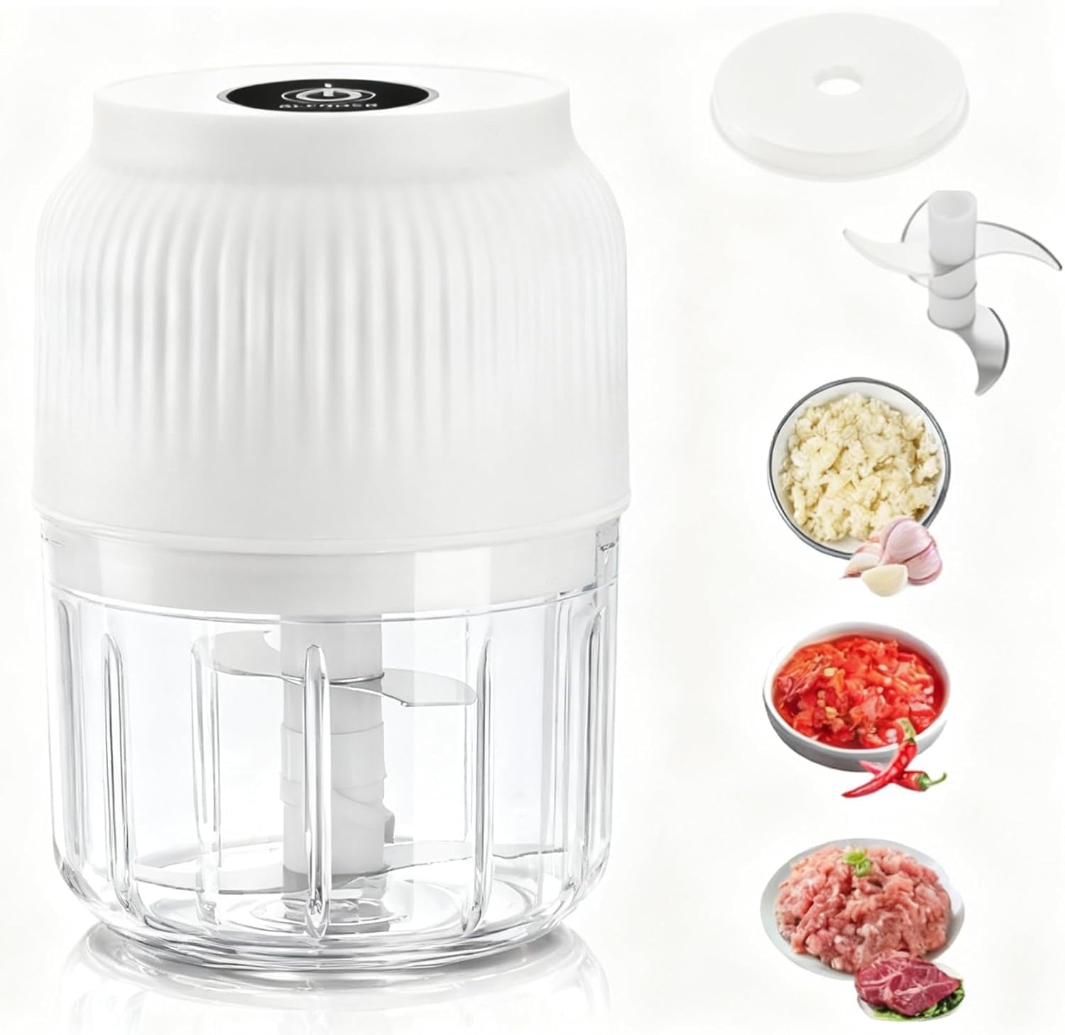 Electric Garlic Chopper, Mini Portable Veggie Chopper, 2026 New Small ...