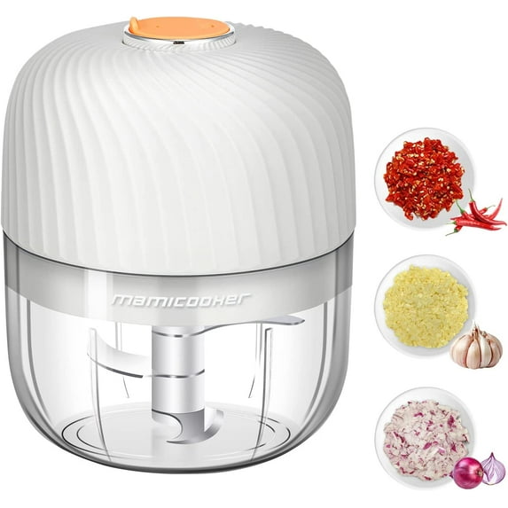 Electric Garlic Chopper, Mini Portable Veggie Chopper, 250ML Garlic ...