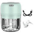 Electric Garlic Chopper, Mini Portable Veggie Chopper, Garlic Grinder ...