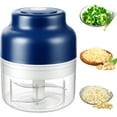 Electric Garlic Chopper,Mini Portable Veggie Choppers,USB Rechargeable ...
