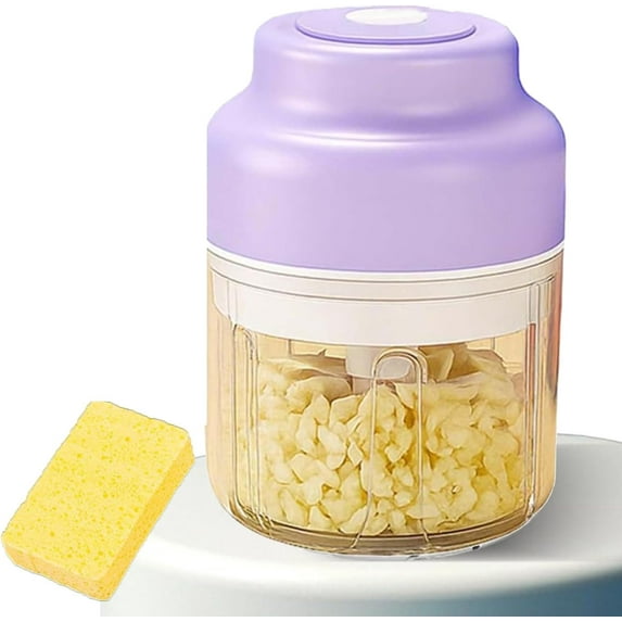 Electric Garlic Chopper, Mini Portable Veggie Cutter, 250/320ML ...