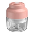 Electric Garlic Chopper Rechargeable, Wireless Mini Food Processor for ...