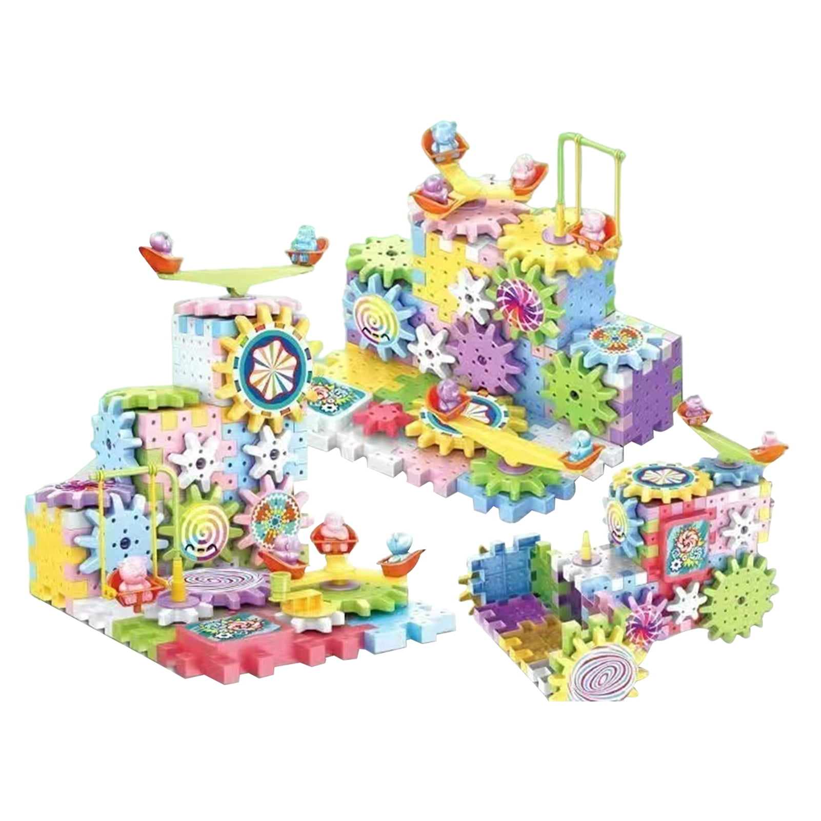 Electric Gear Building Block Toys, Educational Gears Building Kit ...