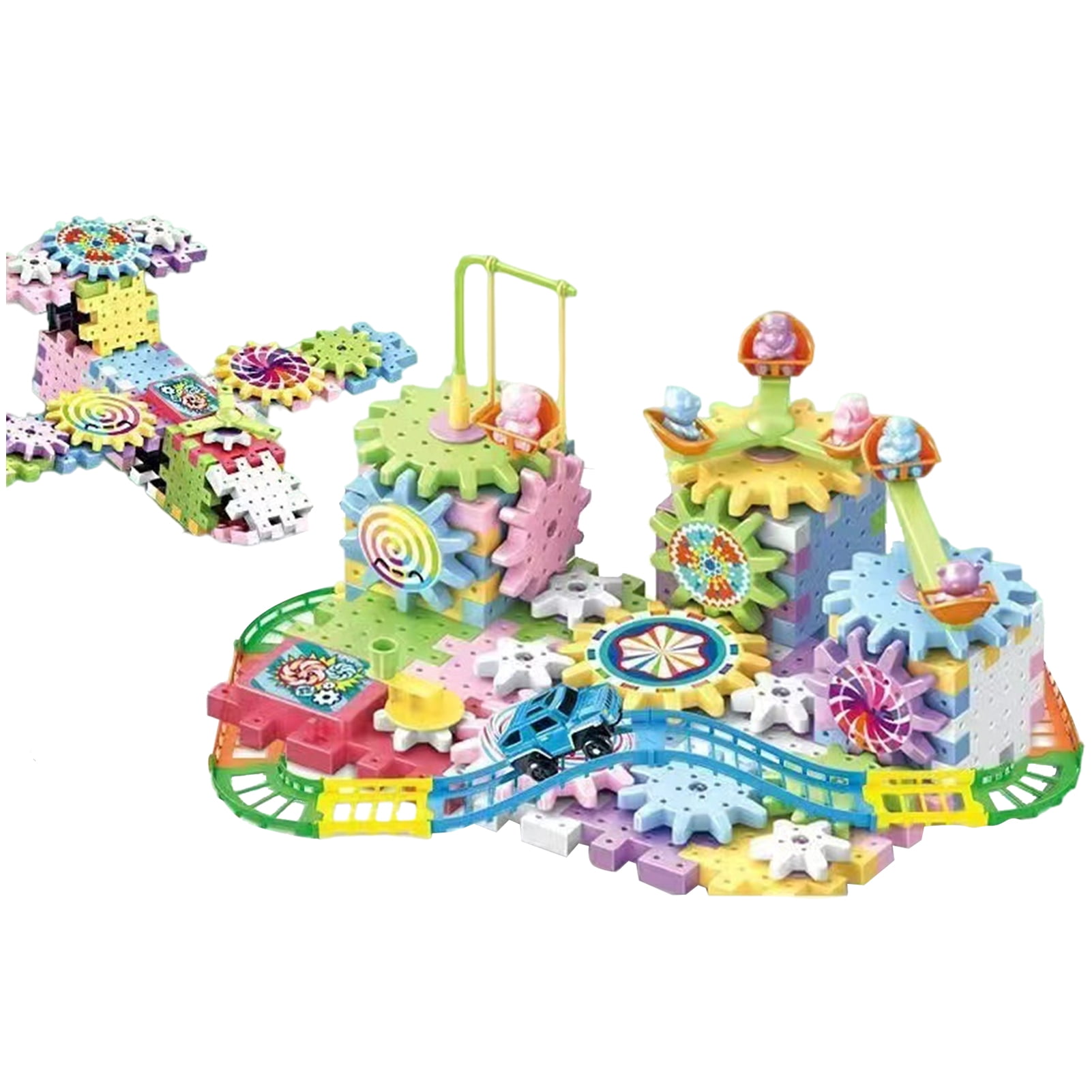 Electric Gear Building Block Toys, Educational Gears Building Kit ...