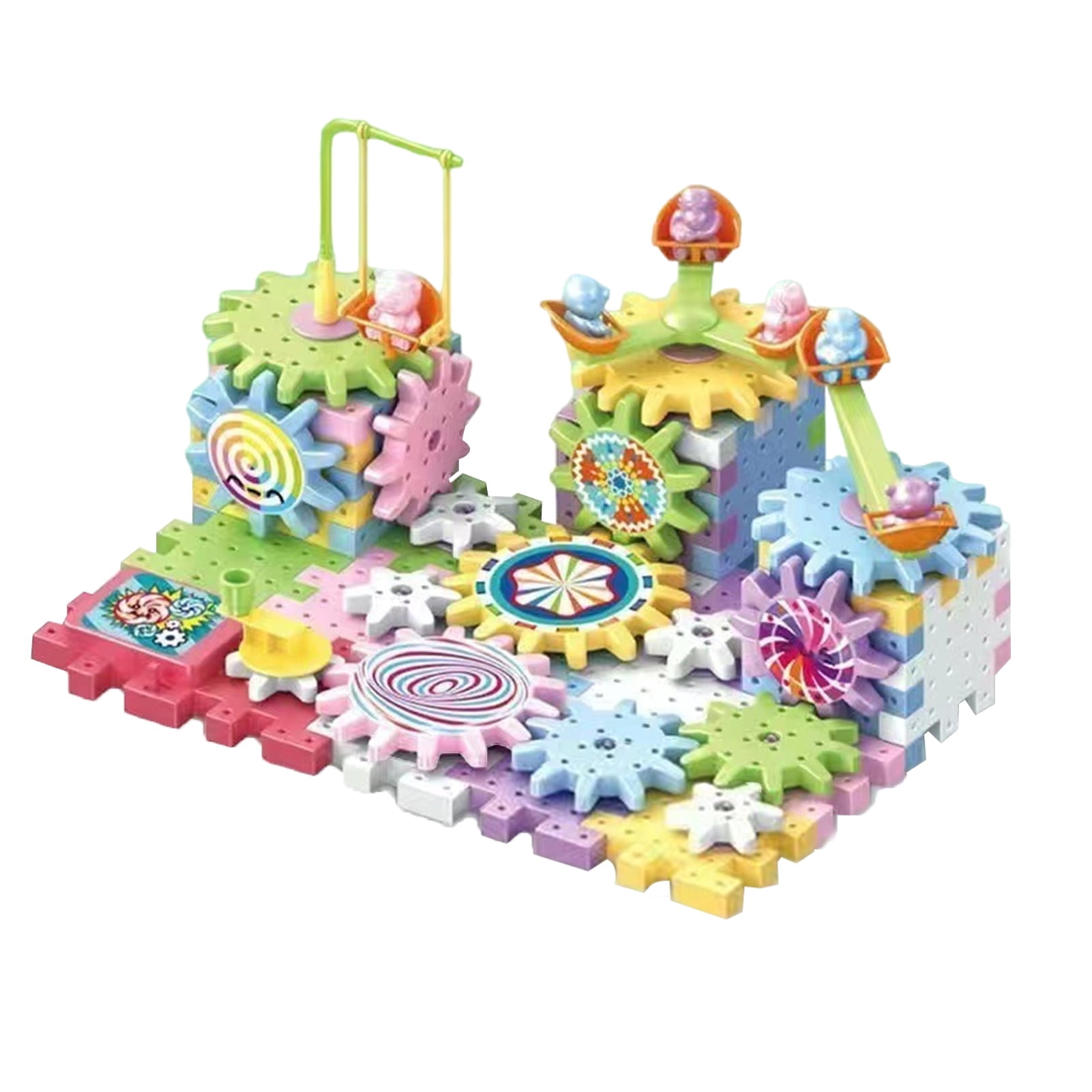 Electric Gear Building Block Toys, Educational Gears Building Kit ...