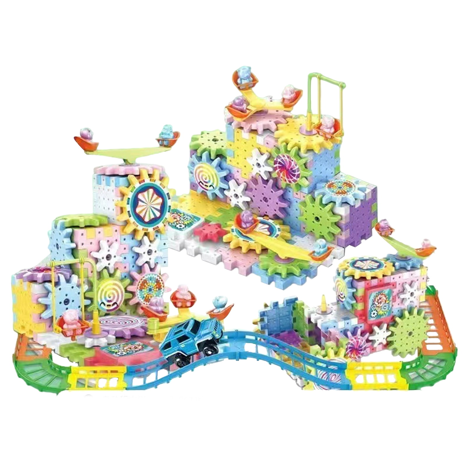 Electric Gear Building Block Toys, Educational Gears Building Kit ...