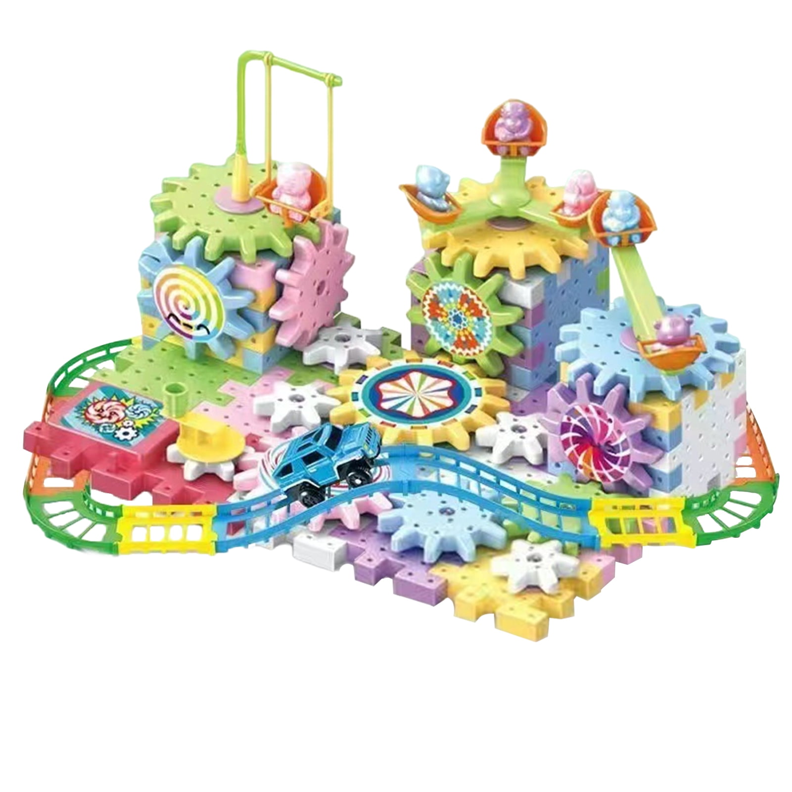 Electric Gear Building Block Toys, Educational Gears Building Kit ...