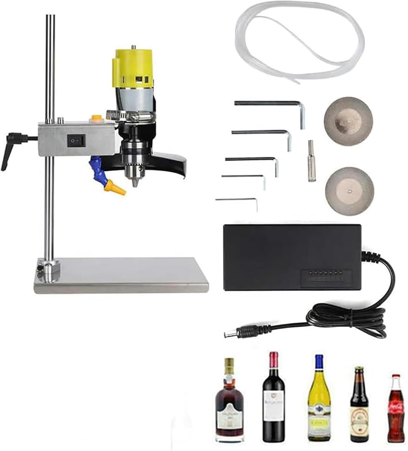 Electric Glass Bottle Cutter Machine Kit, 2000-6000r/min Speed ...