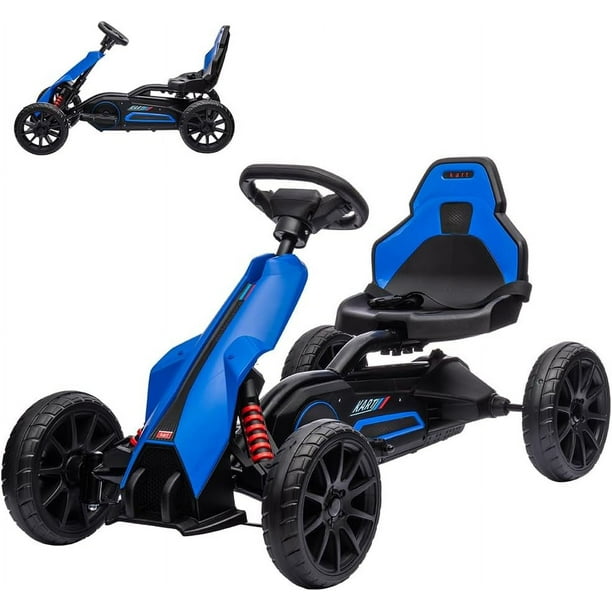 Electric Go Kart for Kids,12V Battery Powered Pedal Go Karts for ...