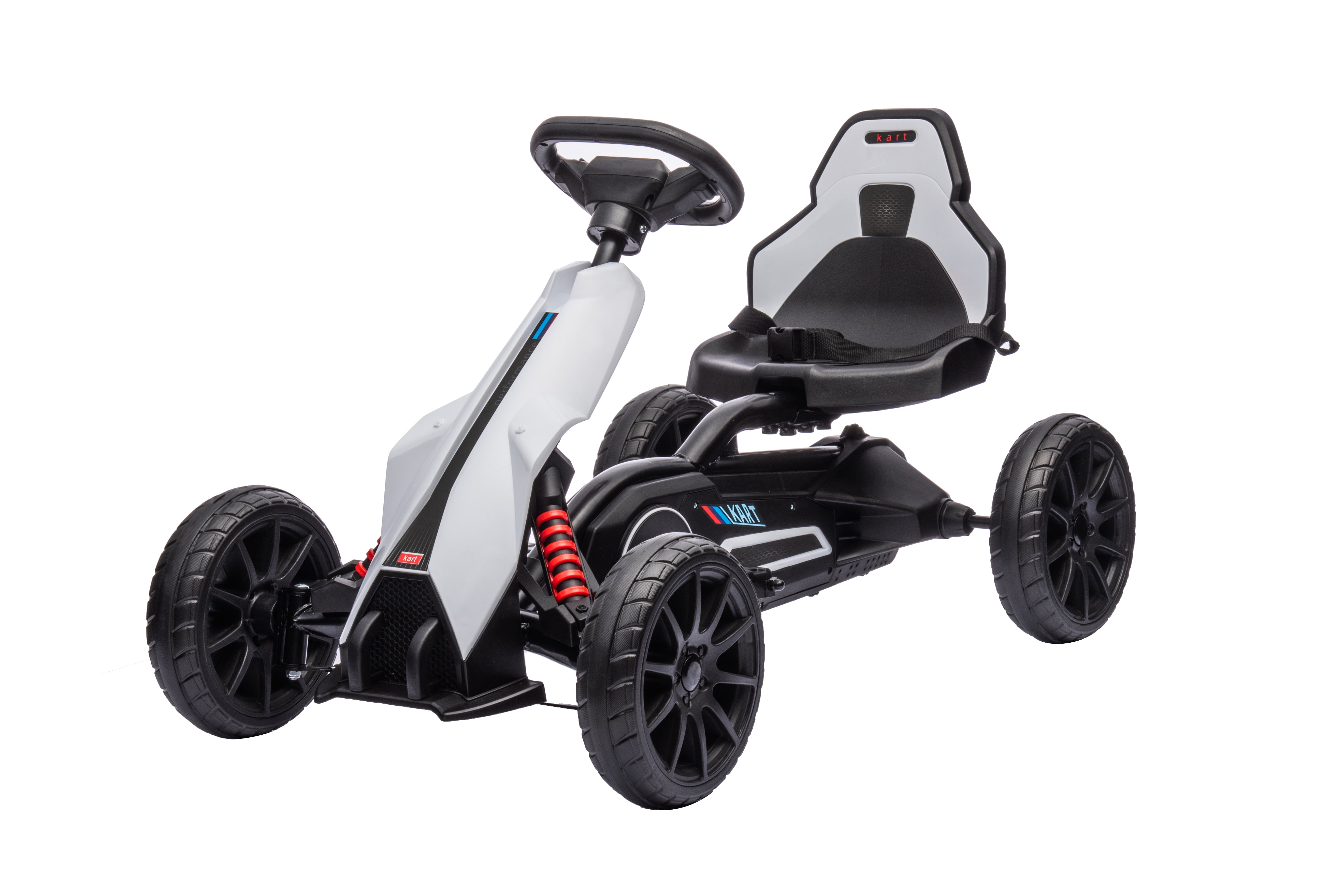 Electric Go Kart for Kids,12V Battery Powered Pedal Go Karts for ...