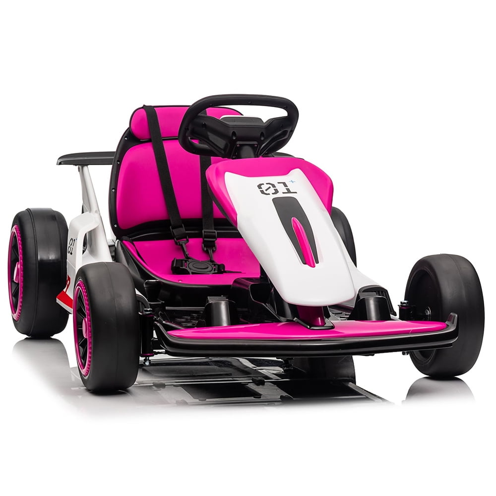 Electric Go Karts for Kids,24V Electric Go Kart with 2 * 150W Powerful ...