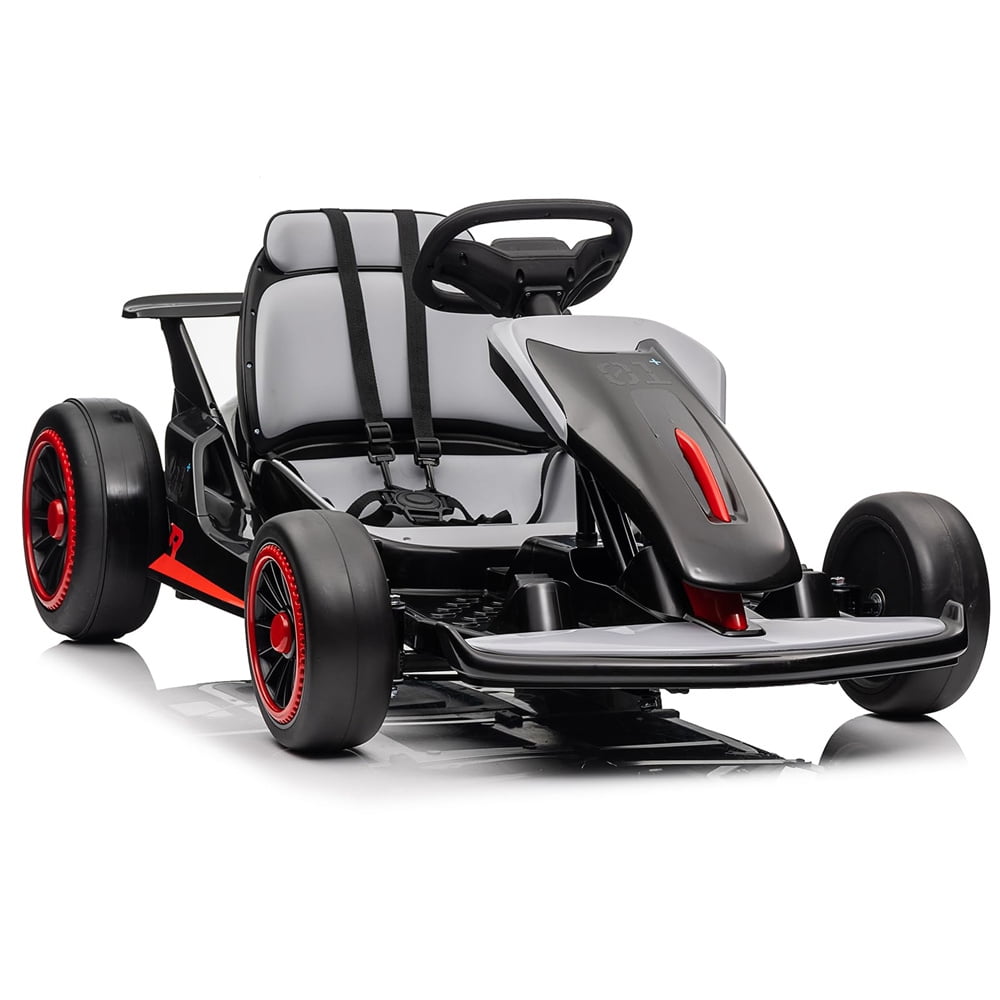 Electric Go Karts for Kids,24V Electric Go Kart with 2 * 150W Powerful ...