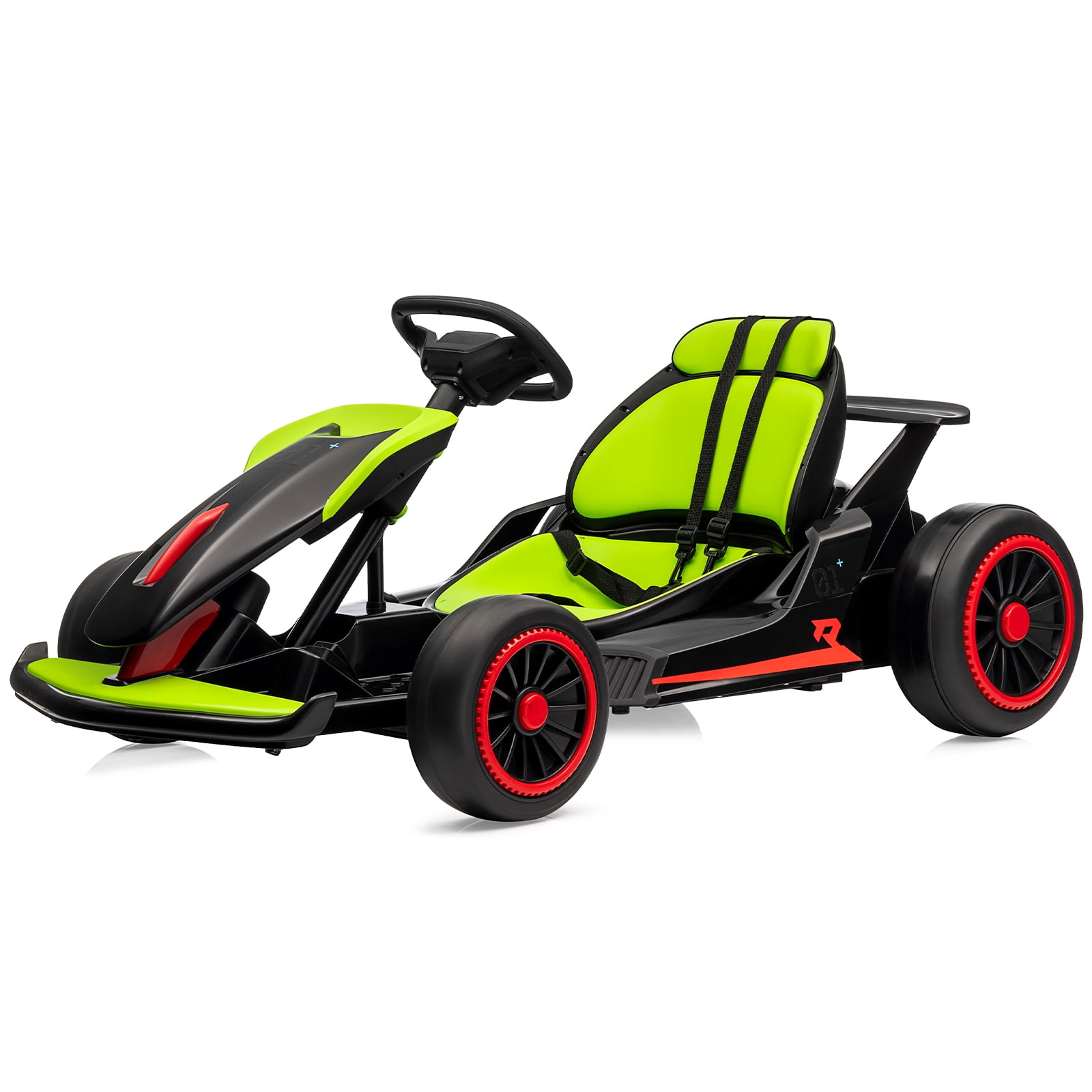 Electric Go Karts for Kids,24V Electric Go Kart with 2 * 150W Powerful ...