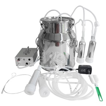 25L Electric Milking Machine Oil-Free Vacuum Pump Milker Milking ...