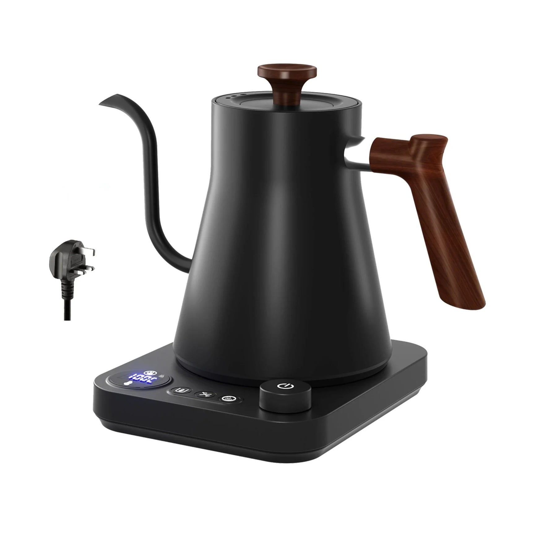 Electric Gooseneck Kettle 900ML Hand Brew Coffee Pot Smart Teapot ...