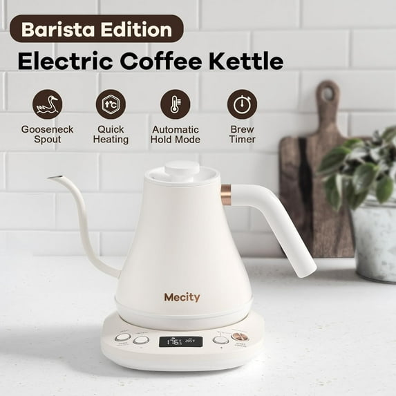 Electric Gooseneck Kettle With Keep Warm Function & LCD Display ...