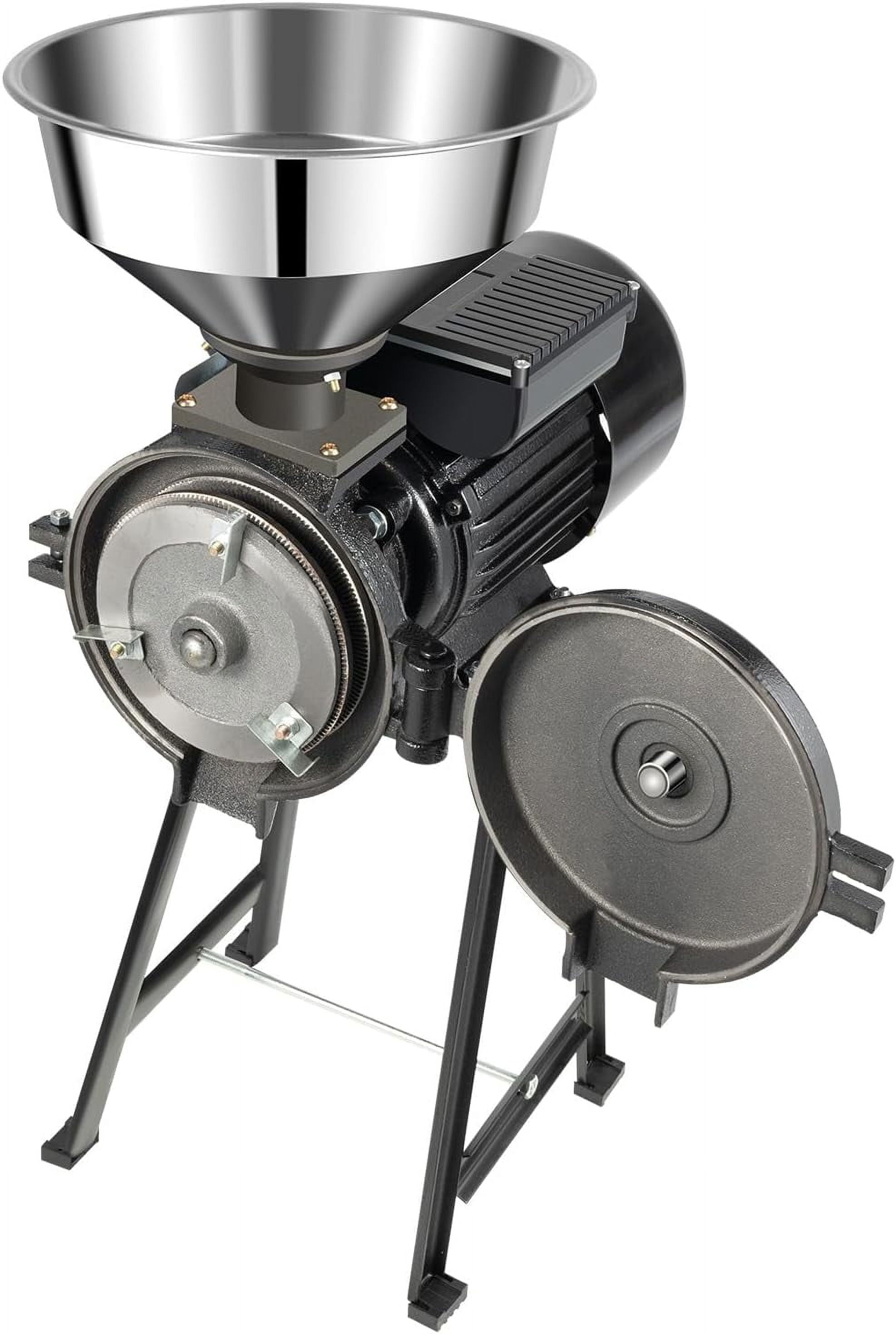 Electric Grain Grinder Mill, 110V 1500W Grain Corn Wheat Feed Mill ...