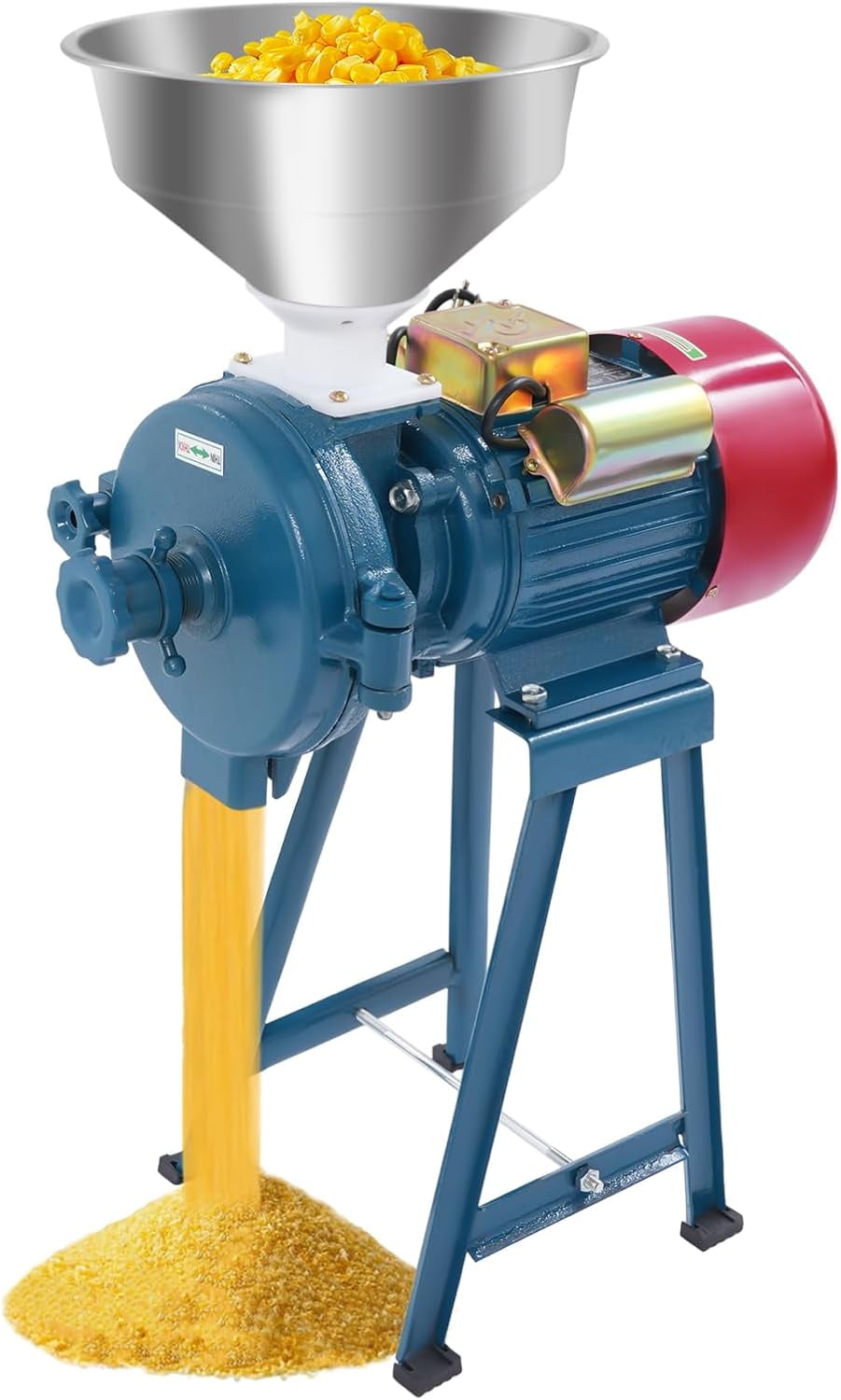 Electric Grain Grinder Mill,2200W 220V Corn Grinder with Funnel ...