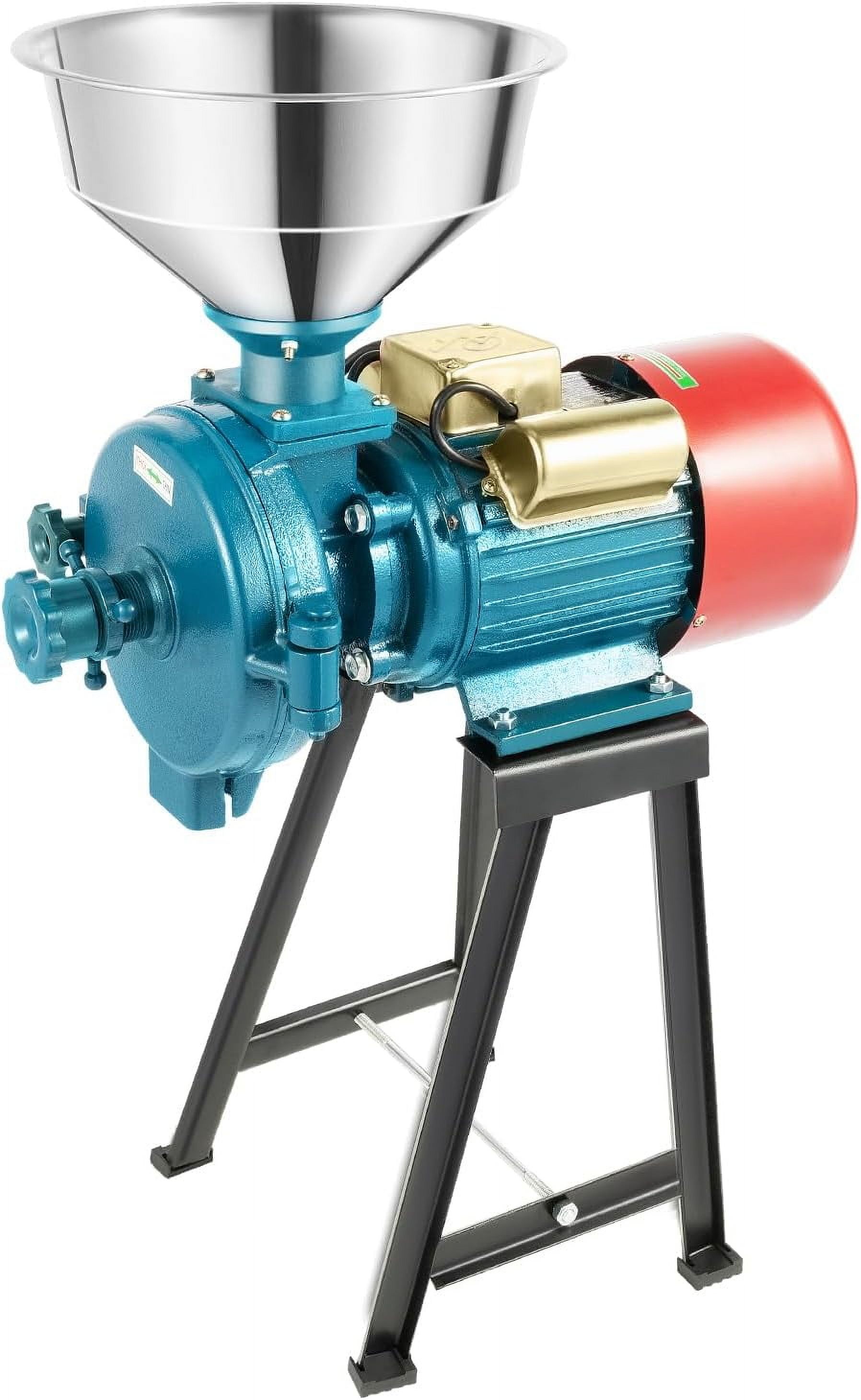 Electric Grain Mill, 110V 1500W Commercial Corn Mill Grinder Machine ...