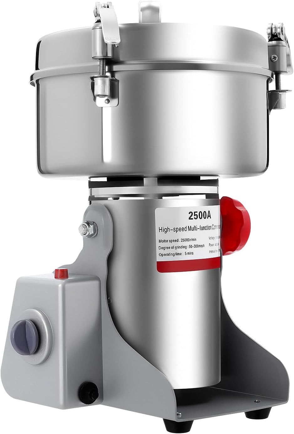 Electric Grain Mill Grinder, 2500g/5.51lb High-speed 32000r/min Food ...