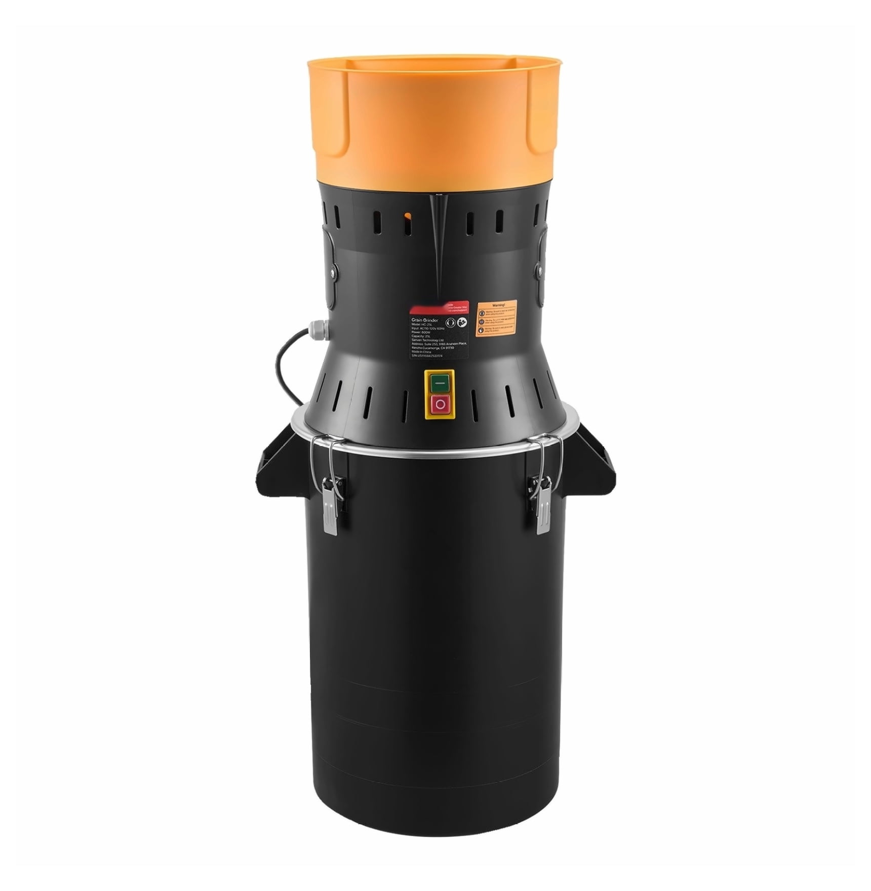 Electric Grain Mill Grinder 600W, Commercial Spice Grinder 6.6 Gal, Dry ...