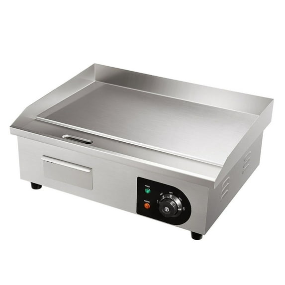 Electric Griddle, 21", 1600W Countertop Flat Top Grill, Stainless Steel ...