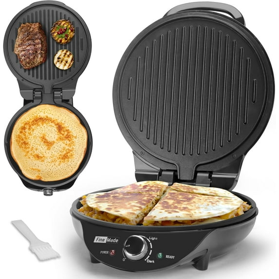 Electric Griddle Nonstick, Multi-Funtional Quesadilla Maker 10 Inch ...