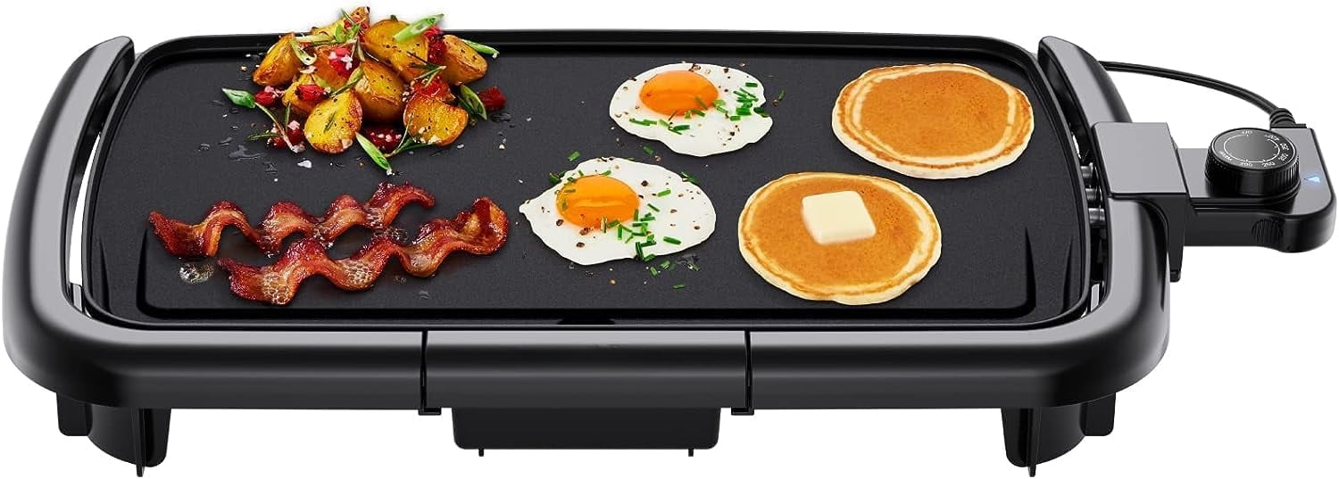 Electric Griddle with Removable Temperature Control, Immersible Flat ...