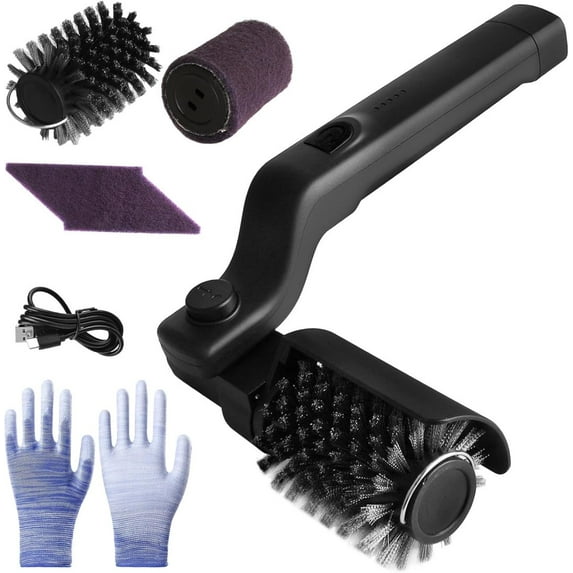 Electric Grill Clean Brush, Rechargeable Cordless BBQ Brush, 180 ...