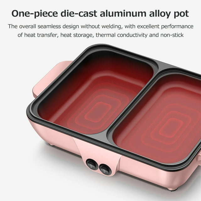 Electric Grill Pan,Speed 2l Pot 2l Pot Barbecue One Pot 1200w Dormitory ...