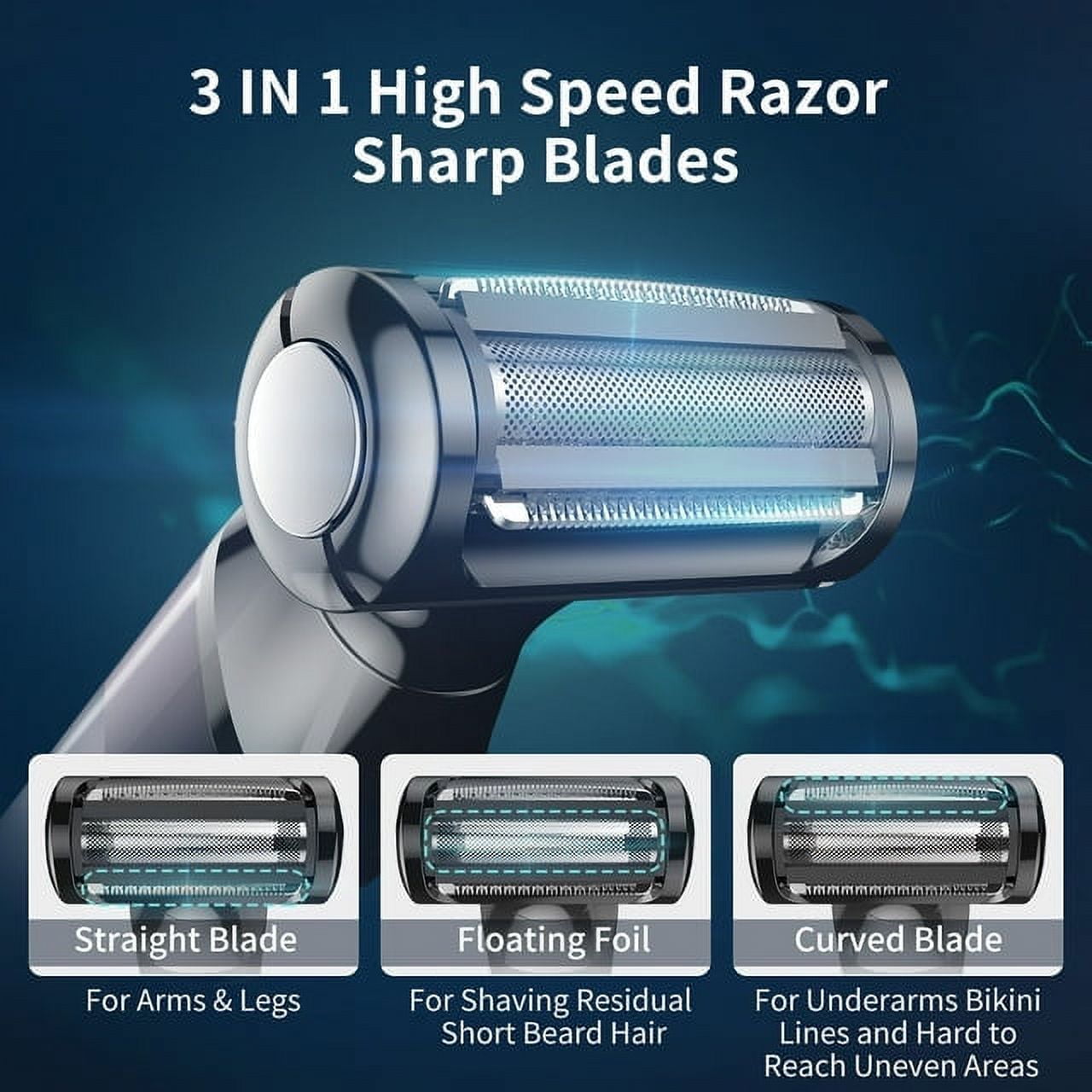 Electric Groin Hair Trimmer, Body Hair Trimmer, Electric Razor Beard ...