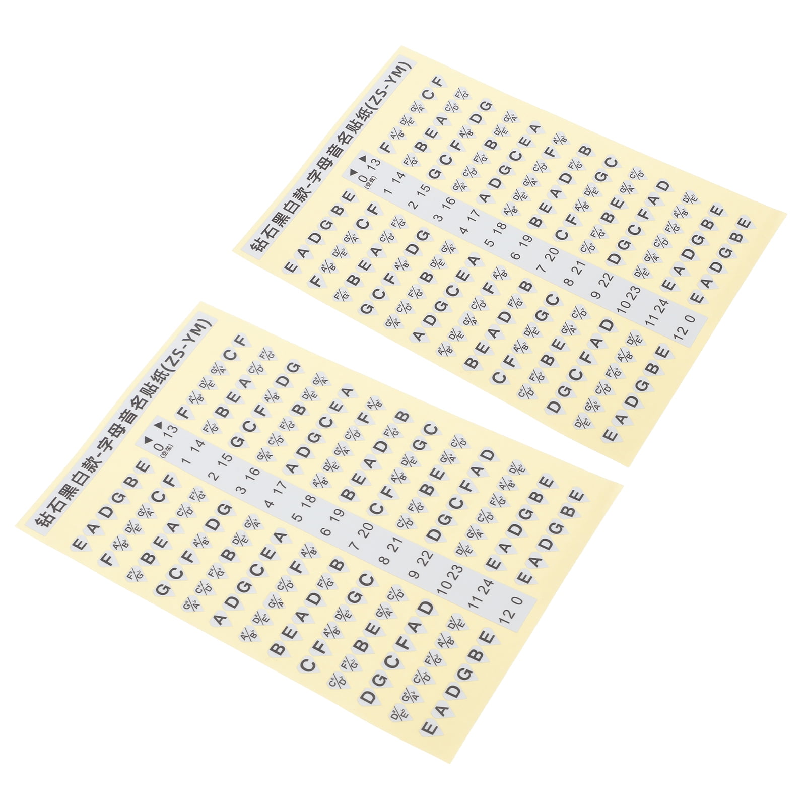 Electric Guitar Accessories Violin Scales Sticker Map Car Puree for ...