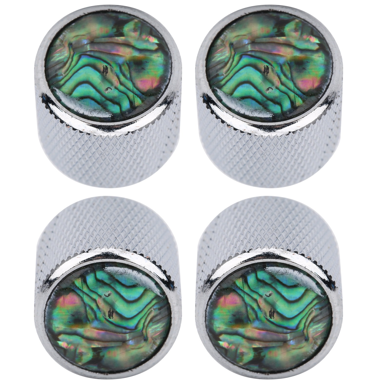 Electric Guitar Bass Control Knobs, 6mm Shaft, Durable Metal with Shell ...