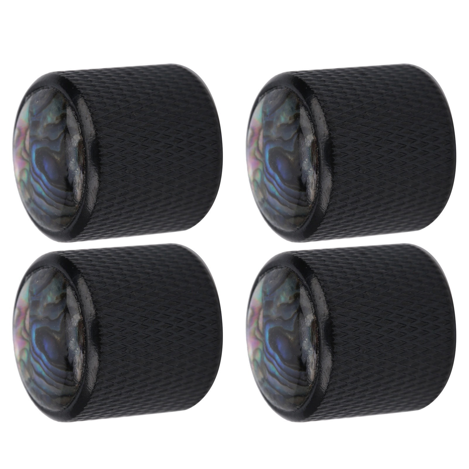 Electric Guitar Bass Control Knobs, 6mm Shaft, Durable Metal with Shell ...