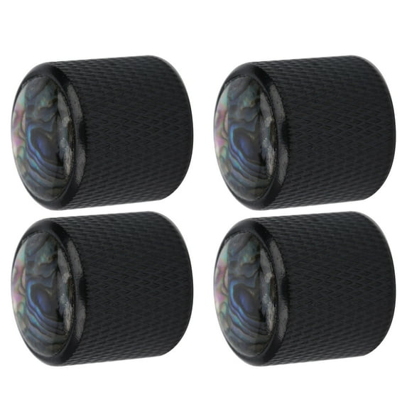 Electric Guitar Bass Control Knobs, 6mm Shaft, Durable Metal with Shell ...