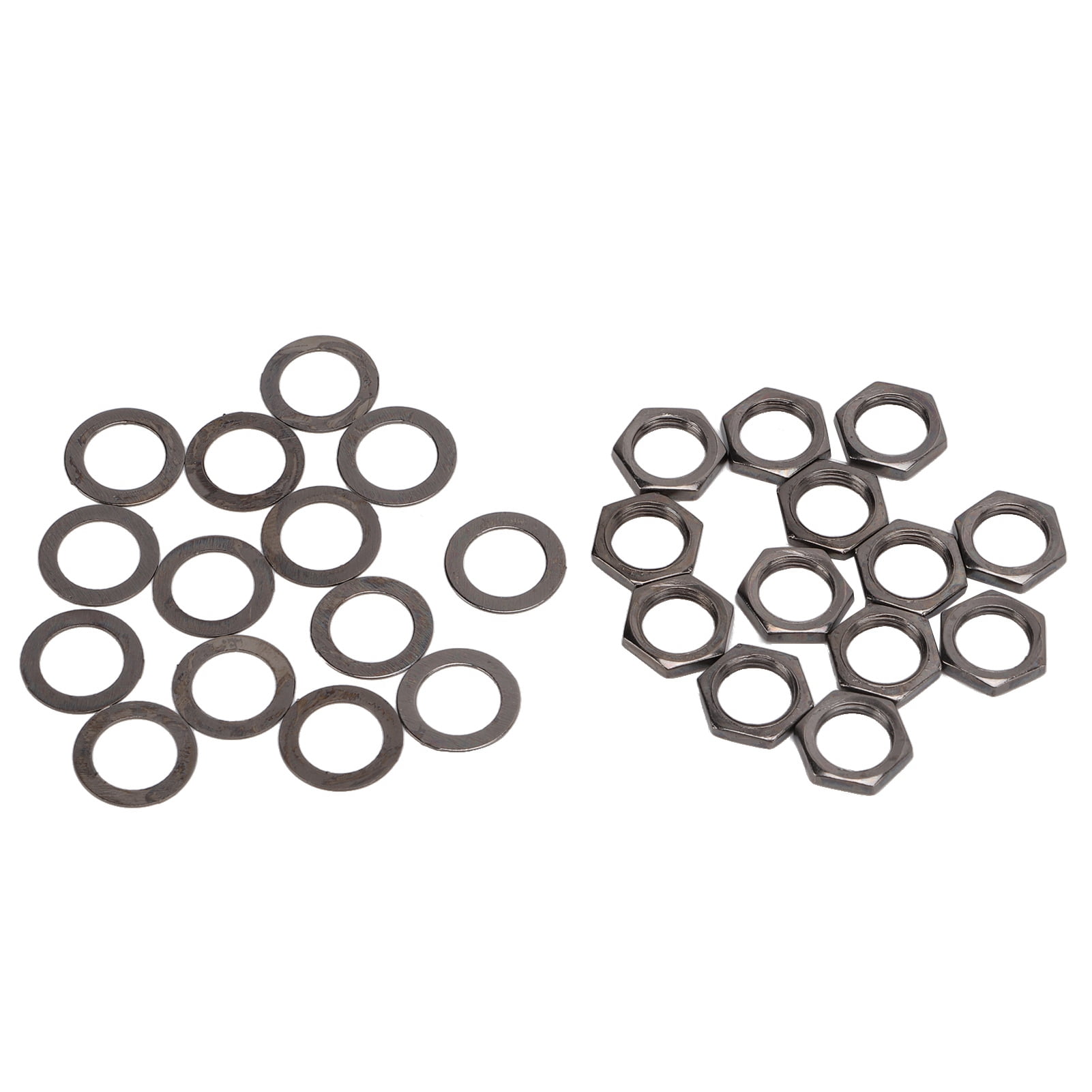 Electric Guitar Bass Nut Washer Kit, M9 Female Thread, Gun Black ...