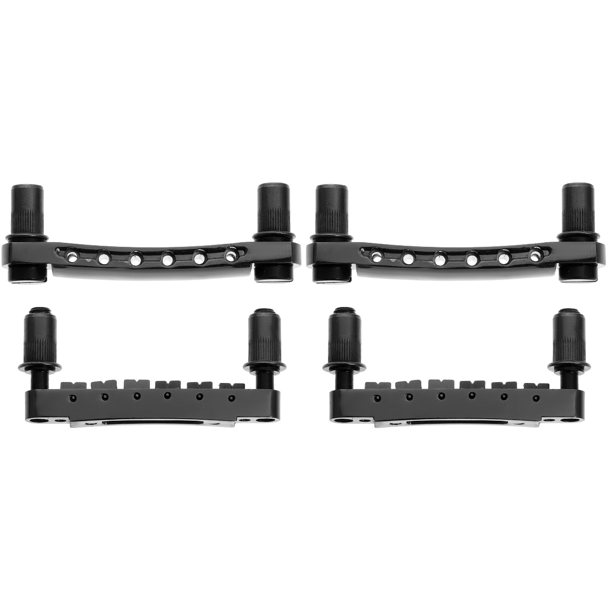 Electric Guitar Bridge 2 Sets Pin Saddle Nut Needles Repair Accessories Zinc Alloy