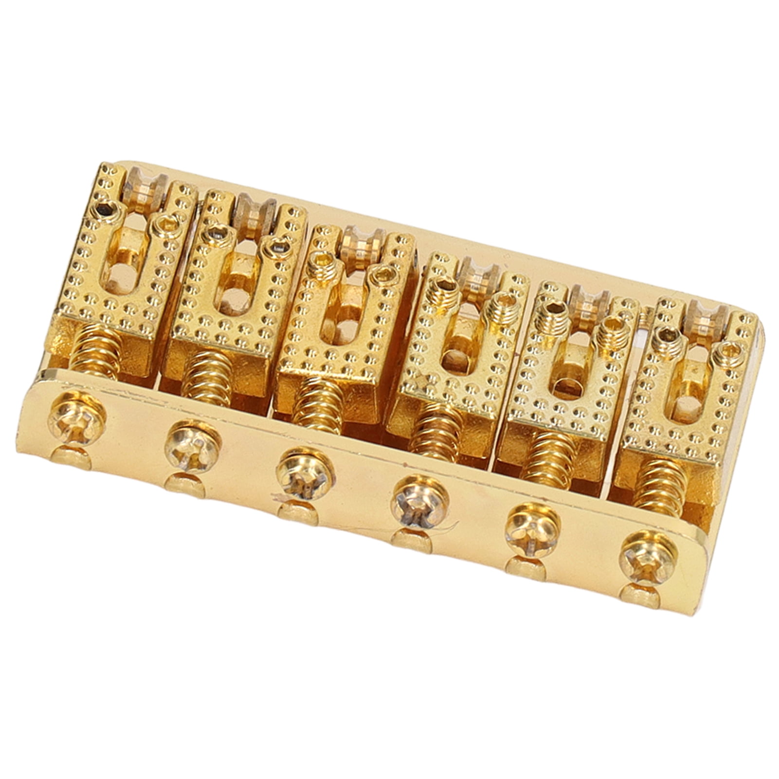 Electric Guitar Bridge 6 Strings 65mm Glossy Metal Guitar Hardtail ...