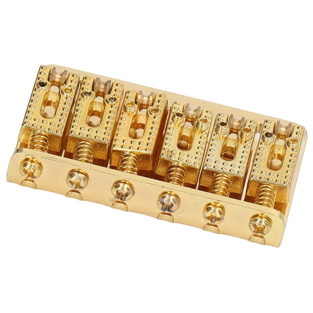 Electric Guitar Bridge 6 Strings 65mm Glossy Metal Guitar Hardtail ...