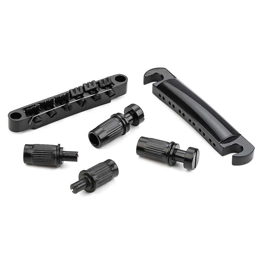 Electric Guitar Bridge Tailpiece 12 String Saddle Bridge with Studs and ...