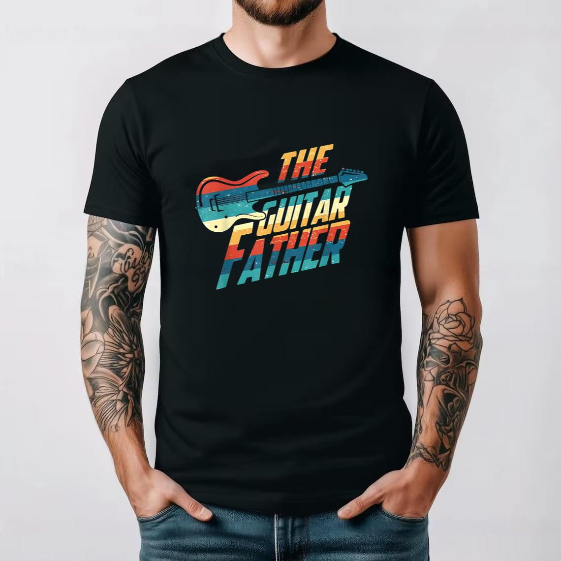 Electric Guitar Dad Unisex T-shirt for Musicians and Funny Fathers Day ...