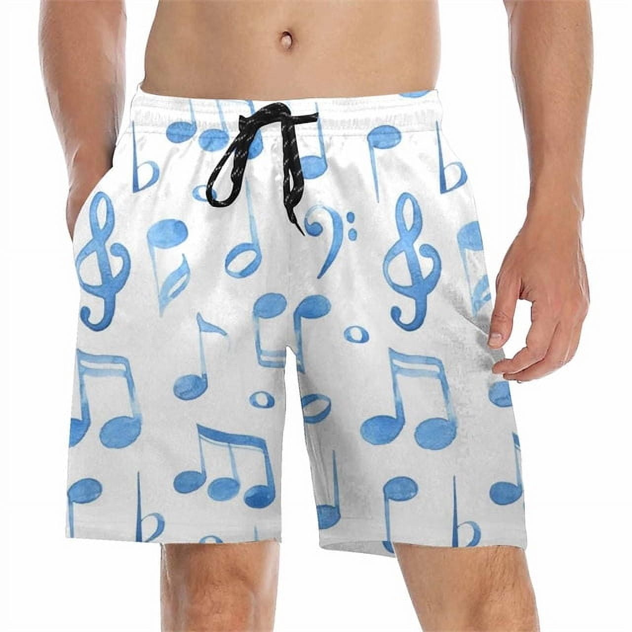 Electric Guitar Music Note Graphic Shorts Pants 3D Printed Hip Hop y2k ...
