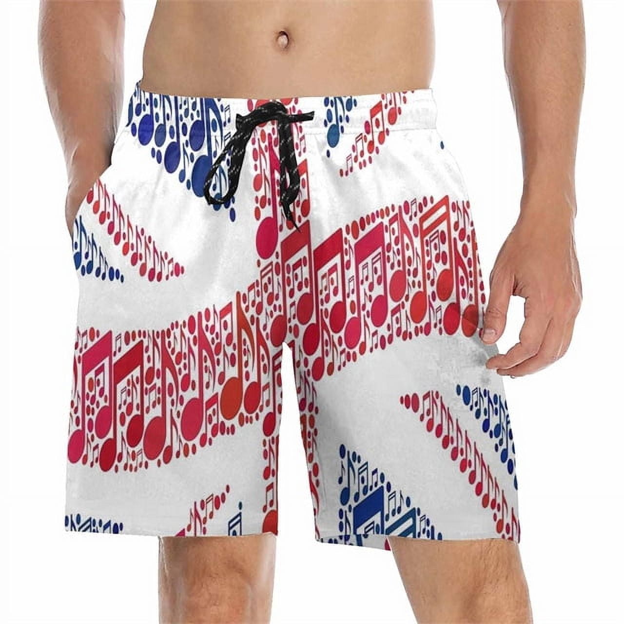 Electric Guitar Music Note Graphic Shorts Pants 3D Printed Hip Hop y2k ...