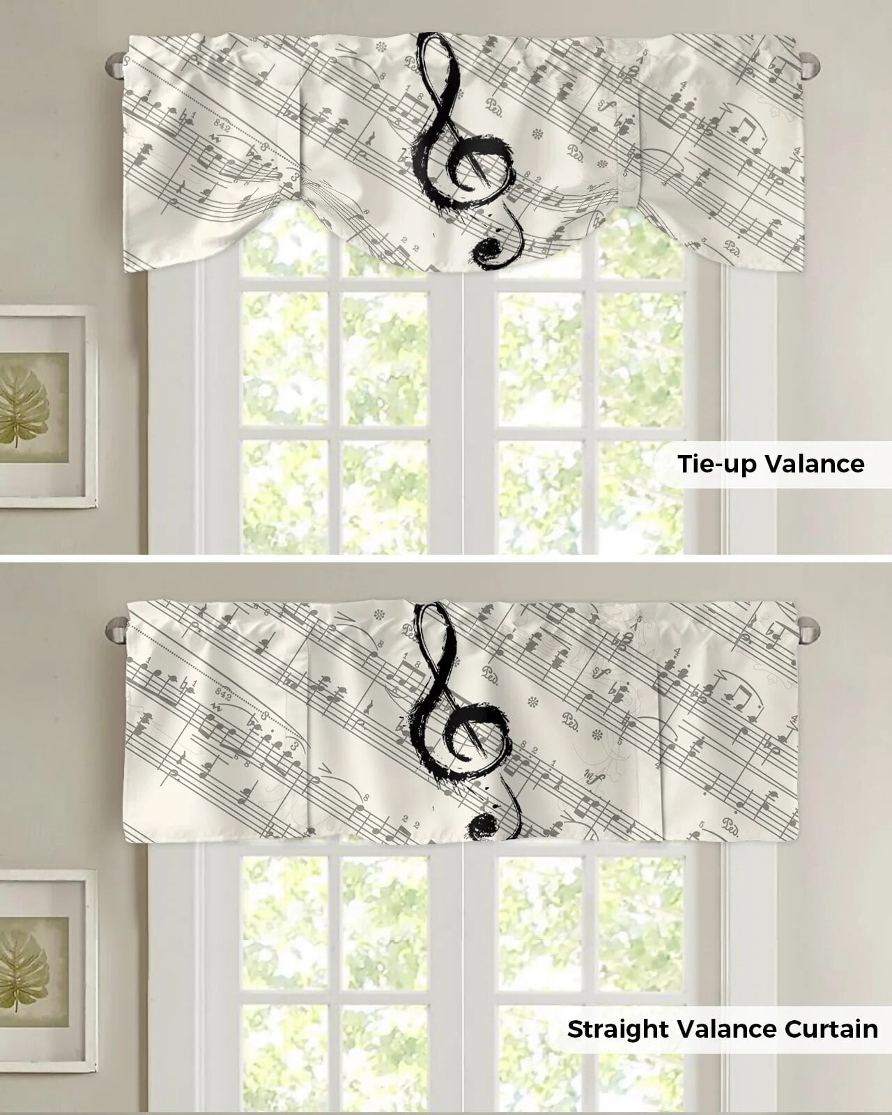 Electric Guitar Music Window Curtain Kitchen Cabinet Coffee Tie-Up ...