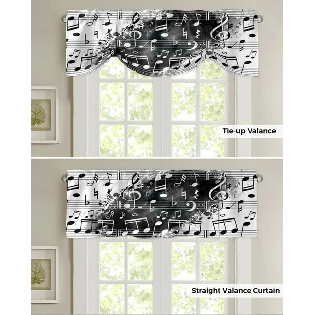 Electric Guitar Music Window Curtain Kitchen Cabinet Coffee Tie-Up ...