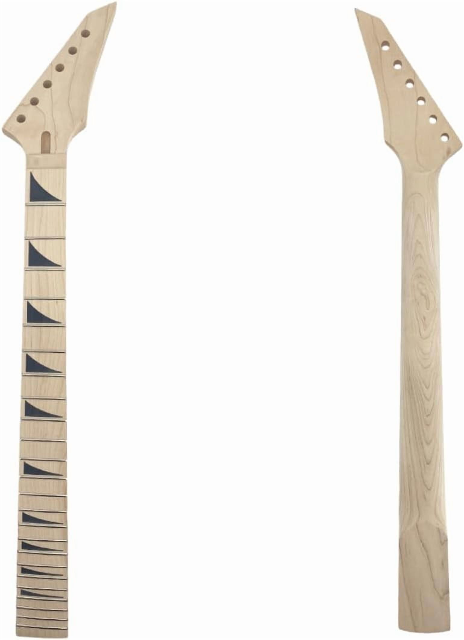 Electric Guitar Neck 24 Fret 25.5 Inch Maple wood Fretboard Guitar neks ...