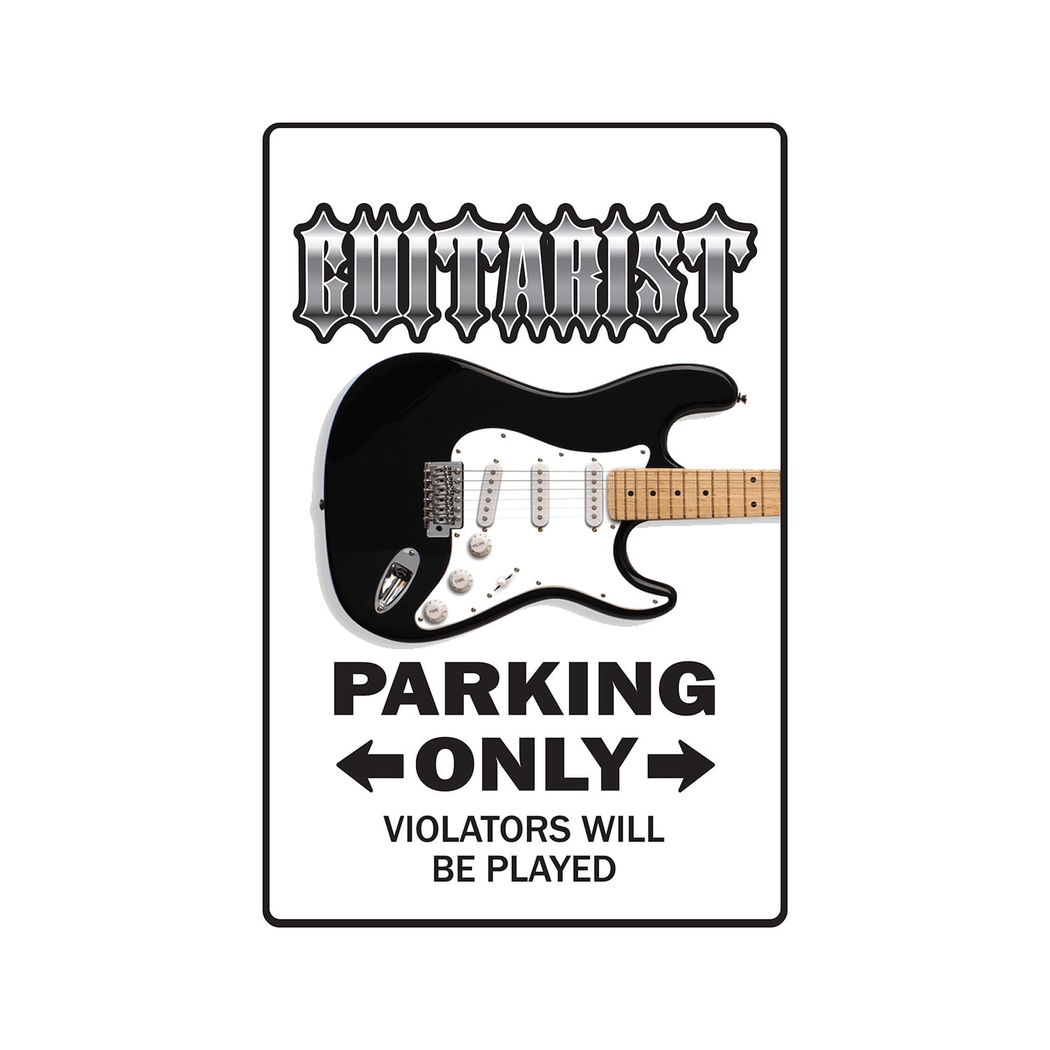 Electric Guitar Novelty Sign | Indoor/Outdoor | Funny Home Décor for ...